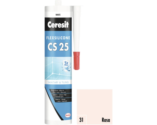 Sanitární silikon Ceresit CS 25 ROSA 280 ml - HORNBACH