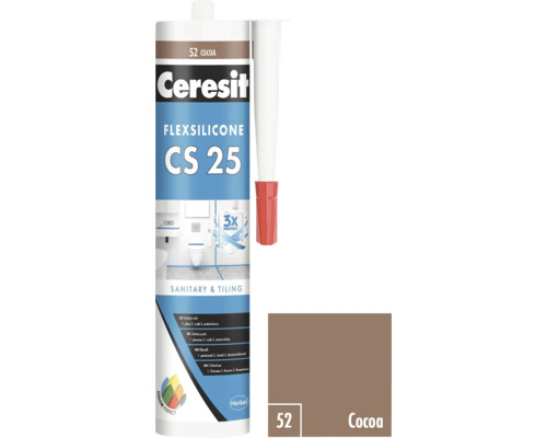 Sanitární silikon Ceresit CS 25 280 ml Cocoa - HORNBACH