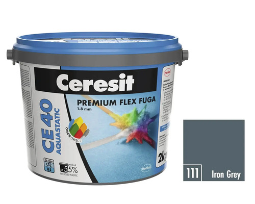 Spárovací hmota Ceresit CE 40 2 kg IRON GREY - HORNBACH